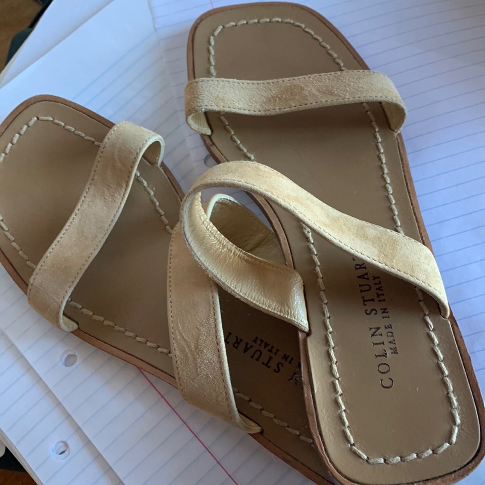Colin Stuart Tan Leather Sandals - Gem